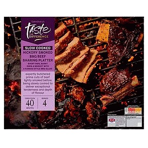 Sainsbury's Slow Cooked Hickory Smoked BBQ Beef Sharing Platter Taste ...