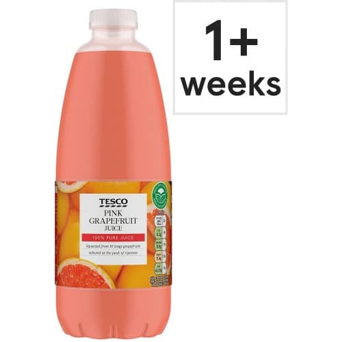 Tesco 100% Pure Squeezed Pink Grapefruit Juice (1 Litre) - B31 Local ...