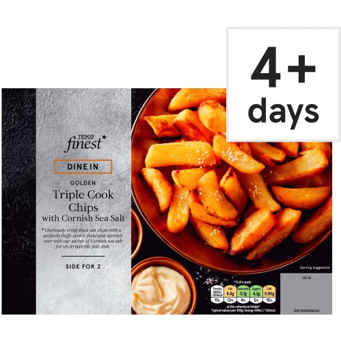 Tesco Finest Dine In Triple Cook Chips with Cornish Sea Salt - B31 ...